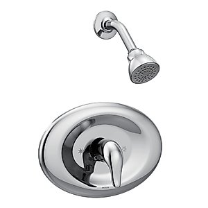 Moen Chateau Chrome Eco-Performance Shower Trim Set, Featuring Showerhead and Shower Lever Handle with Escutcheon (Posi-Temp Valve Required), TL2368EP