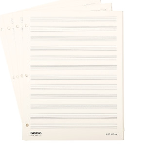 Archives LL12S Looseleaf Manuscript Paper, 12 Stave, 50 Pages