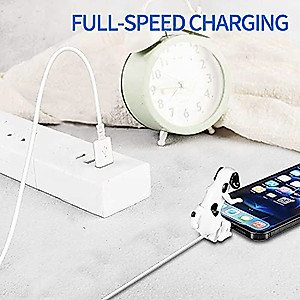 3HQ Funny Humping Dog Phone Charger for iPhone 14/13/12/11 and More, Upgraded Fast Charger Touch Dog That Moves USB Lightning Cable (4ft) - White