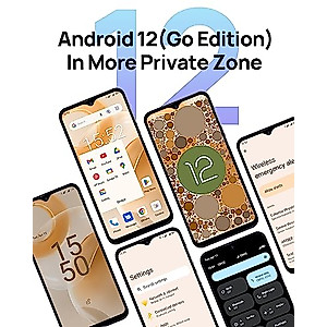 Ulefone 3G Unlocked Smartphones, Note 15 Android 12, Dual Sim Unlocked Cell Phones, Dual Rear Camera, Triple Card Slots, 6.22" Waterdrop Full-Screen Phones, 4000mAh, Face Unlock, US Version - Black