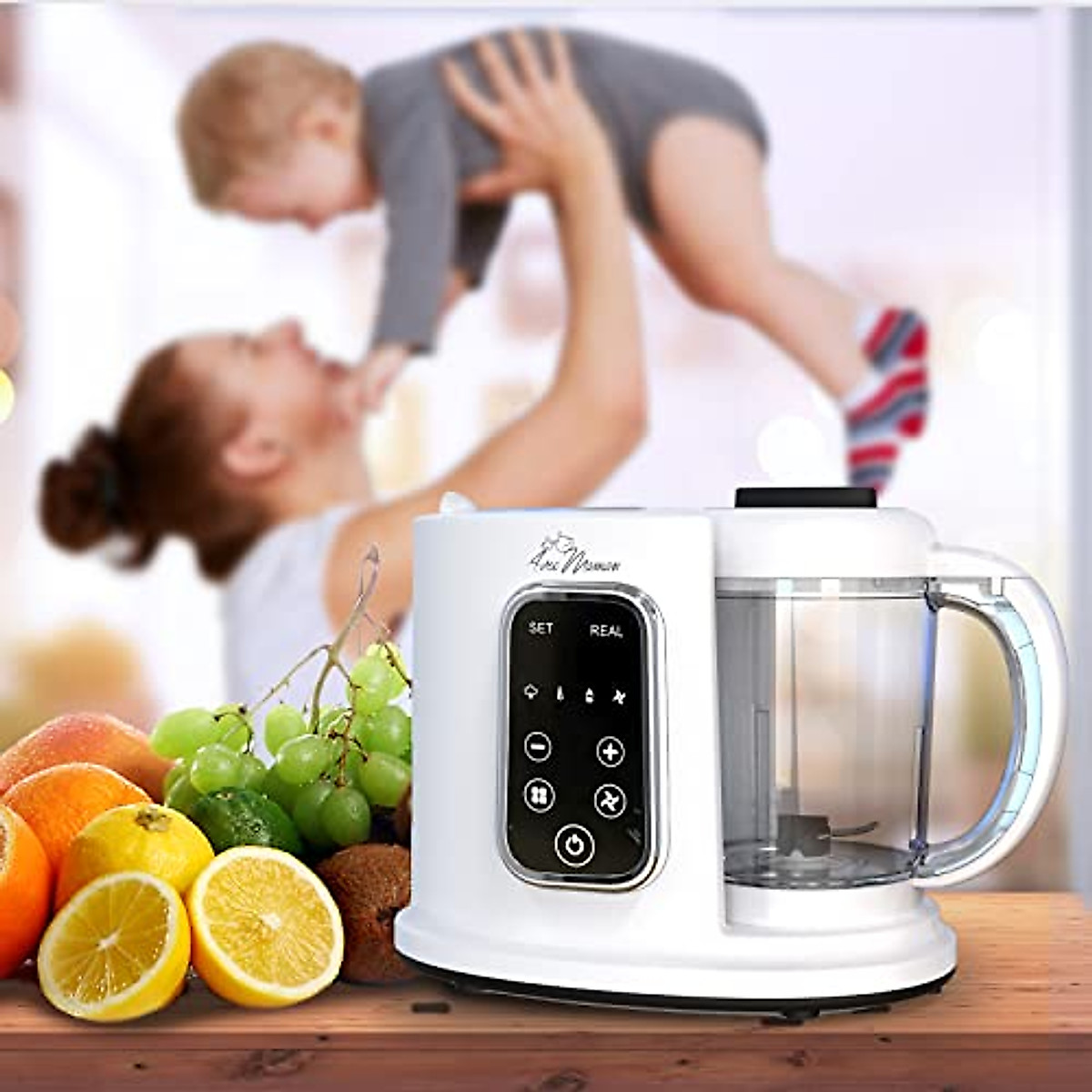 TinyGeeks Kids Table and Chairs Set Safe for Children Activity Table for Kids and Avec Maman Baby Cuisine 4-in-1 Baby Food Processor Baby Food Bundle