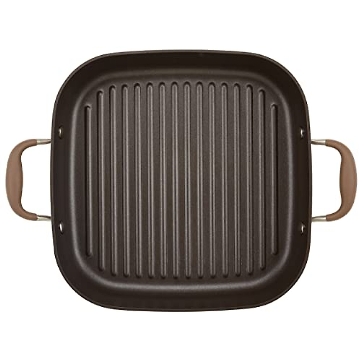 Anolon Advanced Hard Anodized Nonstick Grill Pan / Griddle and Roaster - 11 Inch, Brown