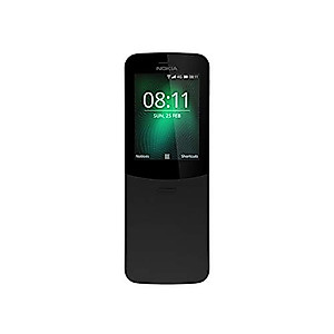 Nokia 8110 (TA-1059) 512MB / 4GB 2.45-inches Factory Unlocked, International Stock (Black)