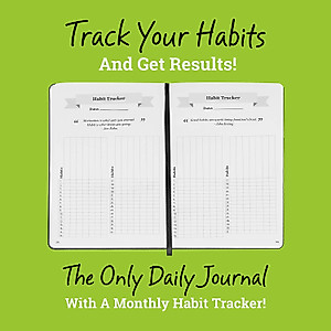 Daily Positivity Journal For Happiness, Wellness, Mindfulness & Self Care - Inspirational Journals To Write In, Writing Prompt Journal & Guided Journal Gifts For Men & Women - Hardcover Diary Notebook
