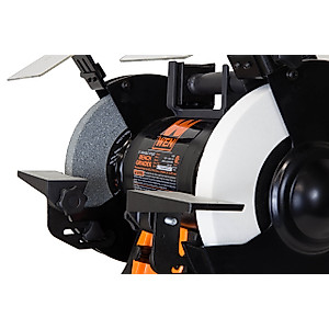 WEN BG4280 5-Amp 8-Inch Variable Speed Bench Grinder with Flexible Work Light, Black,orange