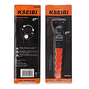 KSEIBI 689048 Universal Adjustable Pin Angle Grinder Wrench for Flange Grinder Tool Machine from 4 Inch - 9 Inch Spanner