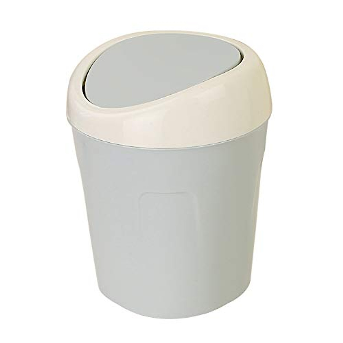 Brave669 Trash Can Kitchen StorageMini Flip Lid Home Living Room Desktop Bedside Plastic Trash Can Garbage Bin