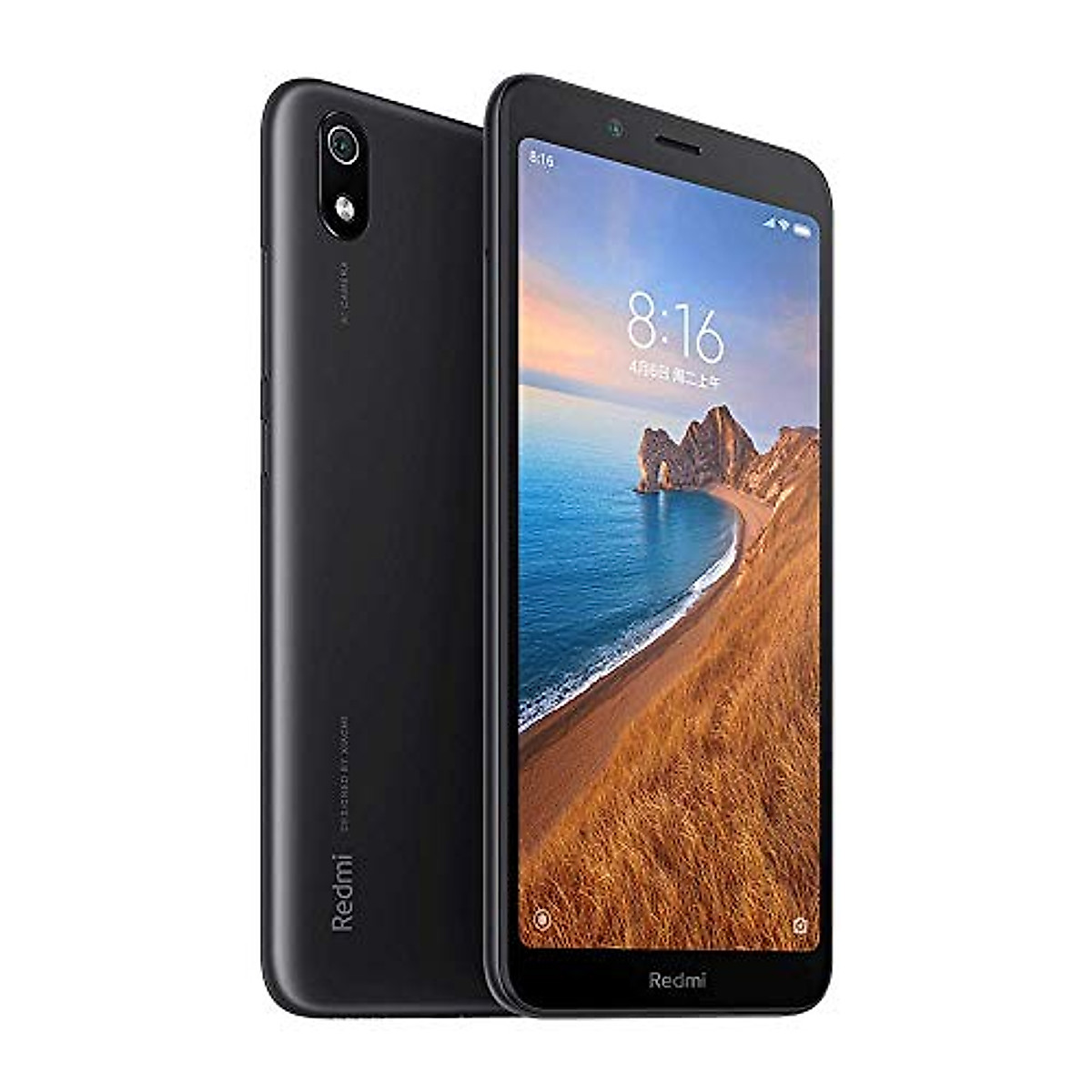 Xiaomi Redmi 7A (32GB, 2GB RAM) 5.45" Display, Face ID, Dual SIM GSM Factory Unlocked (US + Global 4G LTE International Model) (Black)