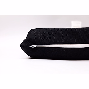 ORGANIC TEXTILES 3" Organic Latex Seat Cushion with Removable Black Cotton Cover, 18"x16", Firm, GOTS & GOLS Certified, Cushion for Tailbone Pain Desk Chair Car Seat Cushion Back Pain Relief