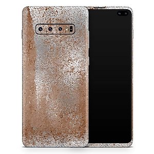 DesignSkinz Distressed Silver Texture v1 Protective Vinyl Decal Wrap Skin Cover Compatible with The Samsung Galaxy S20 (Screen Trim & Back Glass Skin)