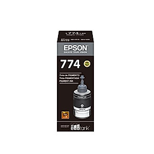 EPSON T774 EcoTank Ink Ultra-high Capacity Bottle Black (T774120-S) for Select Epson EcoTank Printers
