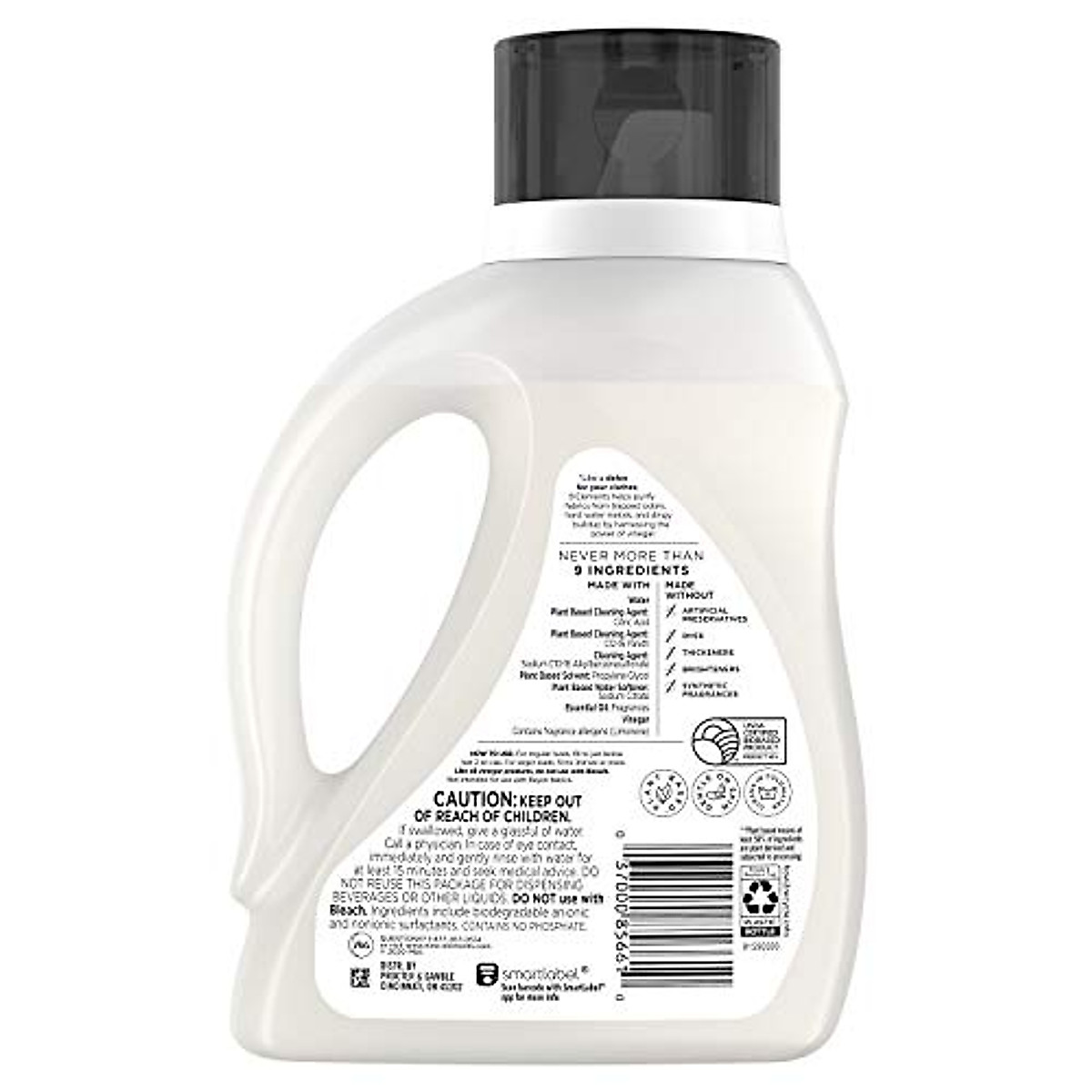 9 Elements Liquid Laundry Detergent, Eucalyptus Scent, 46 Oz, 46 Fl Oz