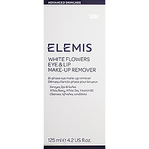ELEMIS White Flowers Eye & Lip Make-Up Remover; Bi-Phase Eye Make-Up Remover, 4.2 Fl Oz