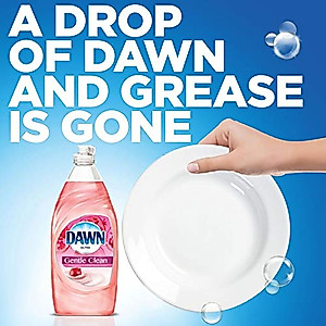 Dawn Ultra Gentle Clean Dishwashing Liquid Dish Soap, Pomegranate & Rose Water Scent, 24 fl oz