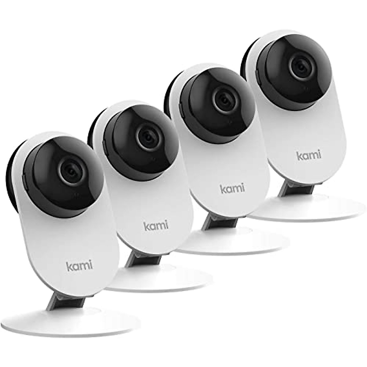 Kami by YI 4pc 1080p Cameras For Home Security with Human Detection, Activity Zone, Seamless Footage Playback with Phone APP - Compatible with Alexa and Google Assistant