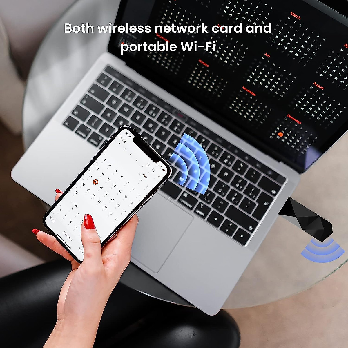 DBIT AX1800 WiFi 6 USB Adapter for Desktop PC (D1-X18) Long Range Wireless Network Adapter USB WiFi Dongle with USB3.0, 5GHz/1201Mbps + 2.4GHz/574Mbps, MU-MIMO, OFDMA, Supports Windows 11/10