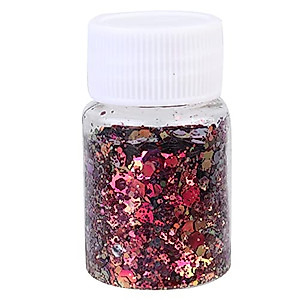 VILLCASE 1 Set Nail Glitter Flakes Nail Tech Accessories Cosmetic Body Glitter Materiales para Uñas Face Glitter Makeup Body Filler DIY Material Jewelry Accessories Epoxy Material Bag Chip