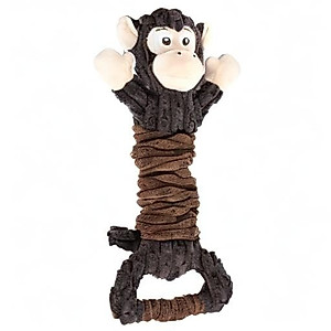 Letsmeet Dog Squeak Toys Plush Dog Toy with Crinkle Paper, Tug of War Pull Interactive Dog Toys for Puppies, Small, Medium, Large Dogs