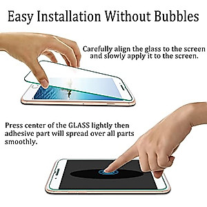 KATIN [2-Pack] Screen Protector for iPhone SE 3, SE 2022, iPhone SE 2, SE 2020 4.7-Inch Tempered Glass, Anti Scratch, 9H Hardness, Case Friendly