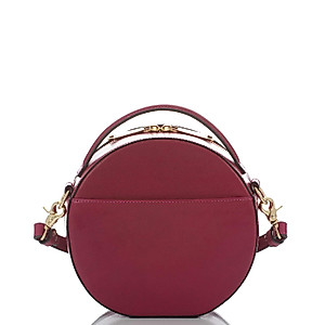 Brahmin Lane Leather Shoulder Bag Fuschia