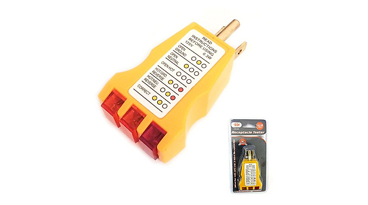 Electrical Receptacle Tester - Check 3-Prong Outlets Safely