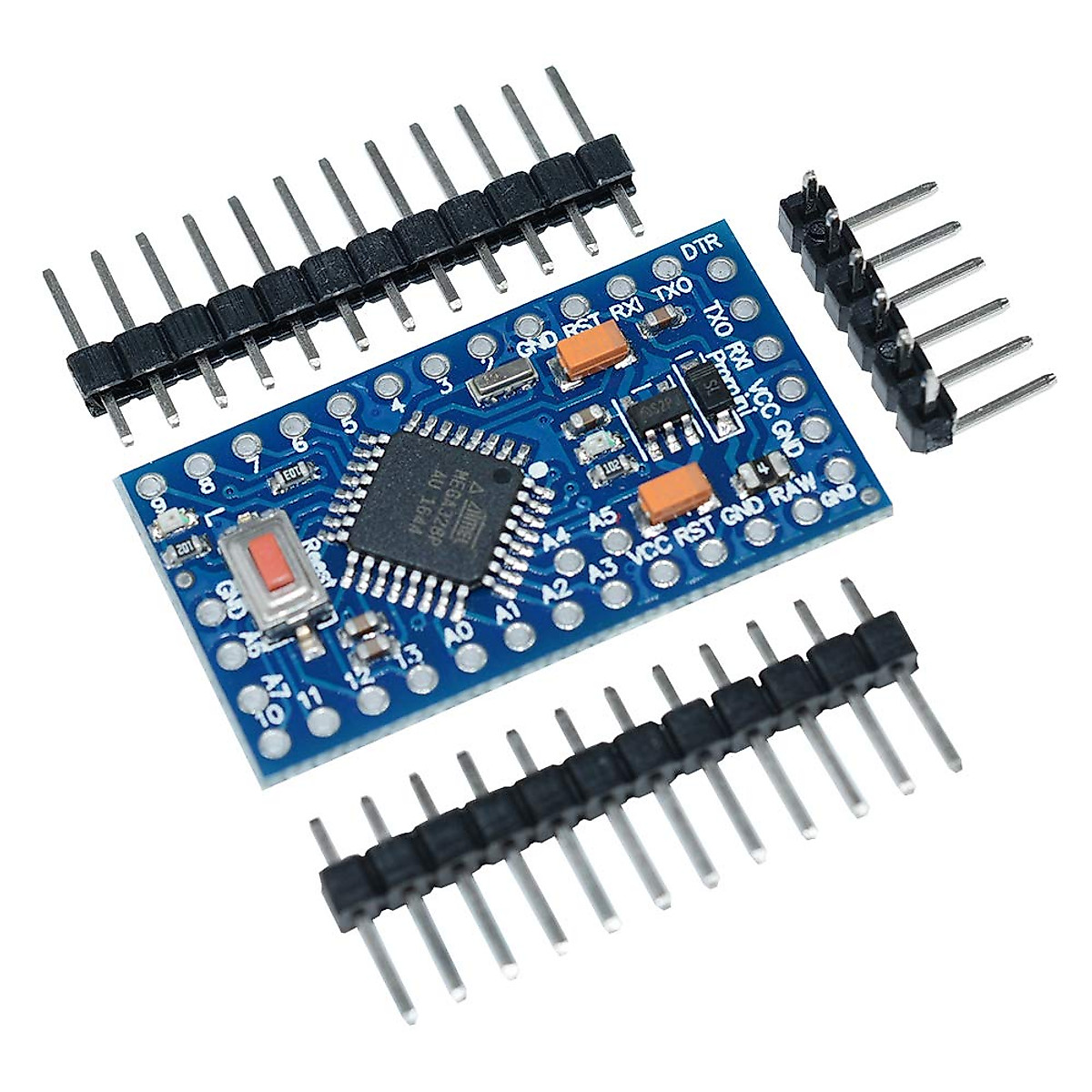 diymore 5pcs Pro Mini ATmega328P 3.3V 8M Module Board with Crystal Oscillator Pins Replace ATmega128