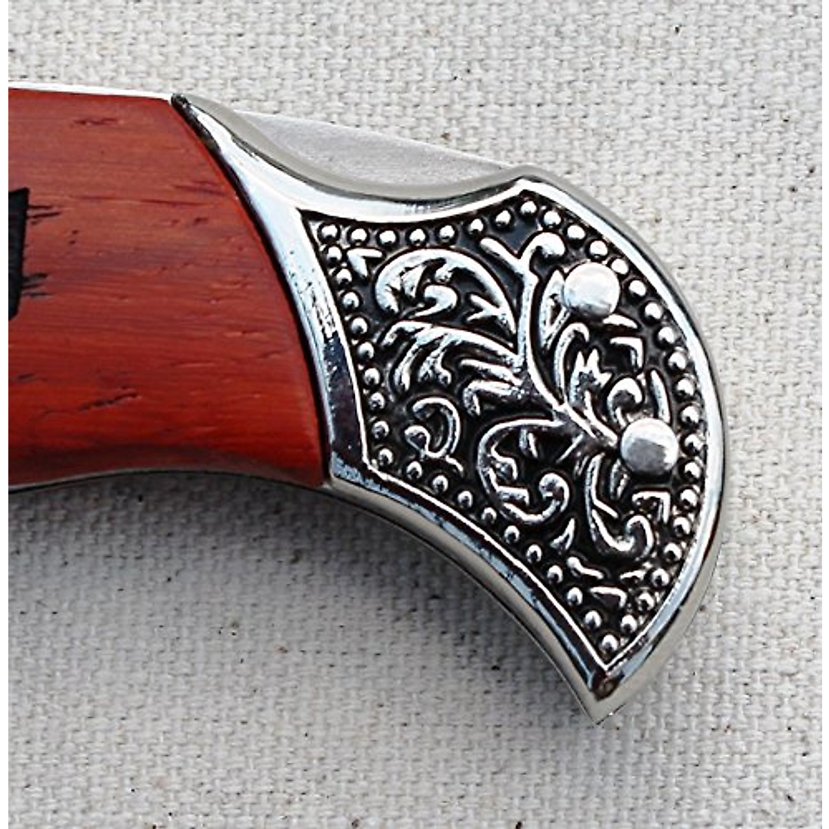 My Personal Memories, Customized Rosewood Handle Pocket Folding Knife with Engraving - Wedding Groomsmen - Personalized Monogrammed and Engraved (Custom Personalized 2 Lines)