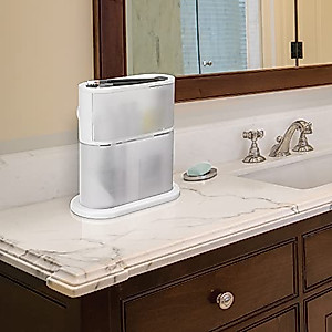 Polder 2-Tier Swivel Bath Storage with rotating caddy and dual-sided access for convenient storage