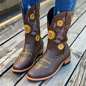 Womens Sandals, Womens Hiking Boots Waterproof Women's Comfortable Boots Wide Width Boots Arch Support Heels Leopard Cow Print Boots Workout Shoes for Women