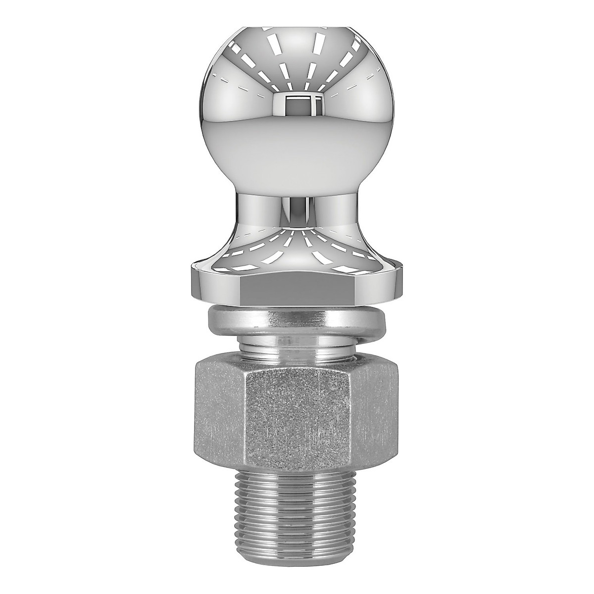 CURT 40090 Chrome Trailer Hitch Ball, 10,000 lbs, 2-Inch Diameter, 1-1/4 x 2-5/8-Inch Shank