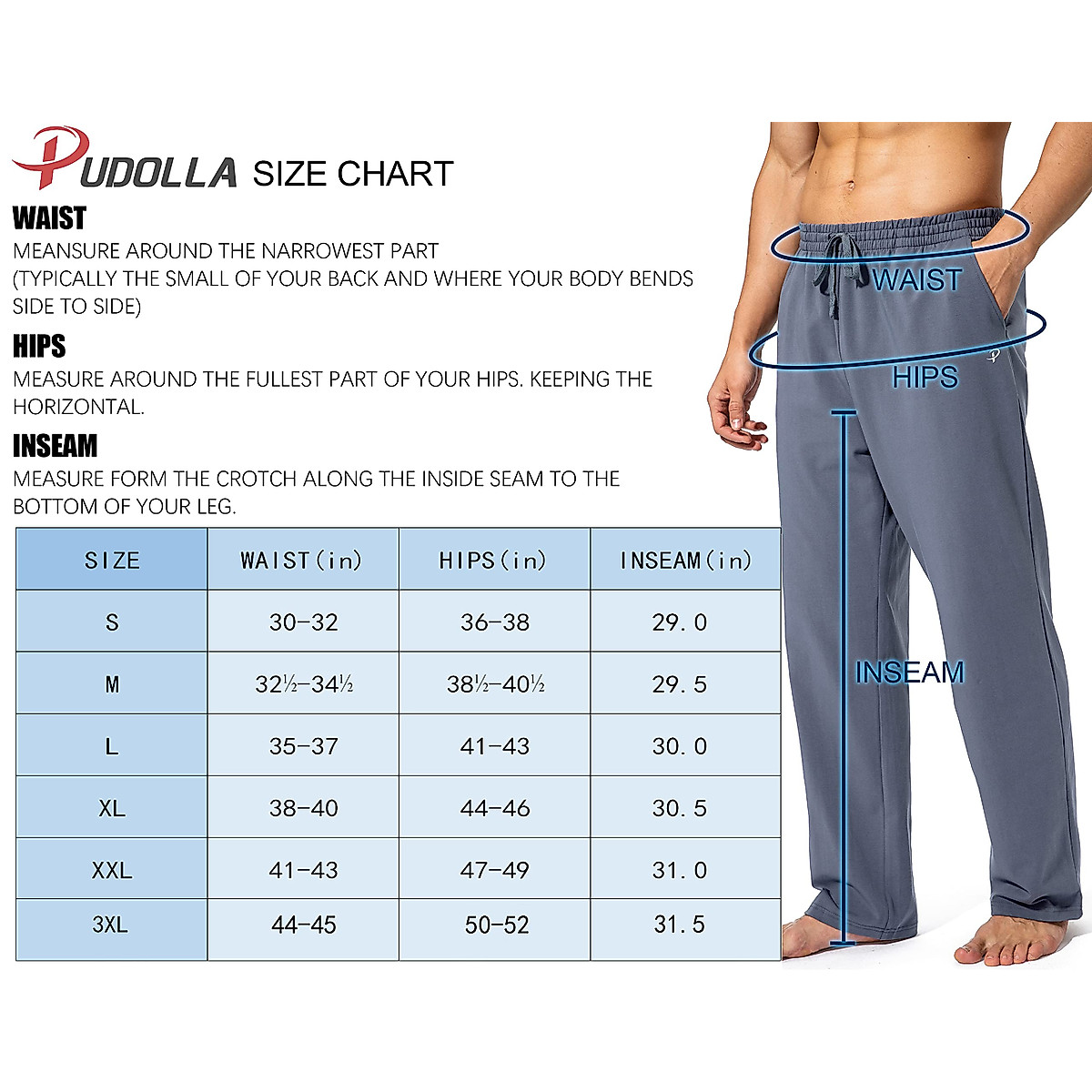 Pudolla Men's Cotton Yoga Sweatpants Athletic Lounge Pants Open Bottom Casual Jersey Pants for Men with Pockets (Netral Gray Large)