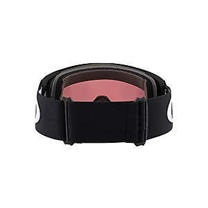 Oakley OO7070-02 Men's Line Miner Snow Goggles, Matte Black, Prizm Torch Iridium, Large