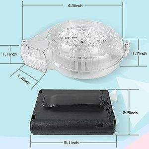 2 Pack Transparent Inflatable Costume Fan for Halloween Inflatable Dinosaur Costume USB Mini Fan Blower for Inflatable Cosplay Party Costumes