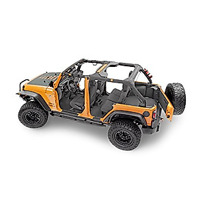 Bedrug - Jeep Bedtred | 2007 - 2010 Jeep Wrangler JK UNLTD 4 Door, Front Floor Liners (Includes Heat Shields) | Grey - 4 pc. | BTJK07F4