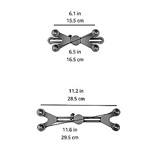 Amazon Basics Adjustable Tablet/iPad Mount Holder for Microphone and Music Stand, Black