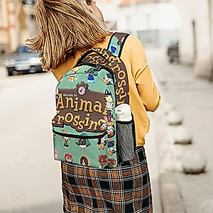 Rwillppycfei Women Backpack Animal Cute Crossing Backpack Large Storage Shoulder Backpack Perfect Casual Daypack Classical Basic Business Computer Bag