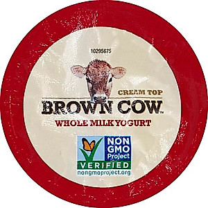Brown Cow Cream Top Vanilla Whole Milk Yogurt, 5.3 oz. Cup - Creamy, Delicious Yogurt
