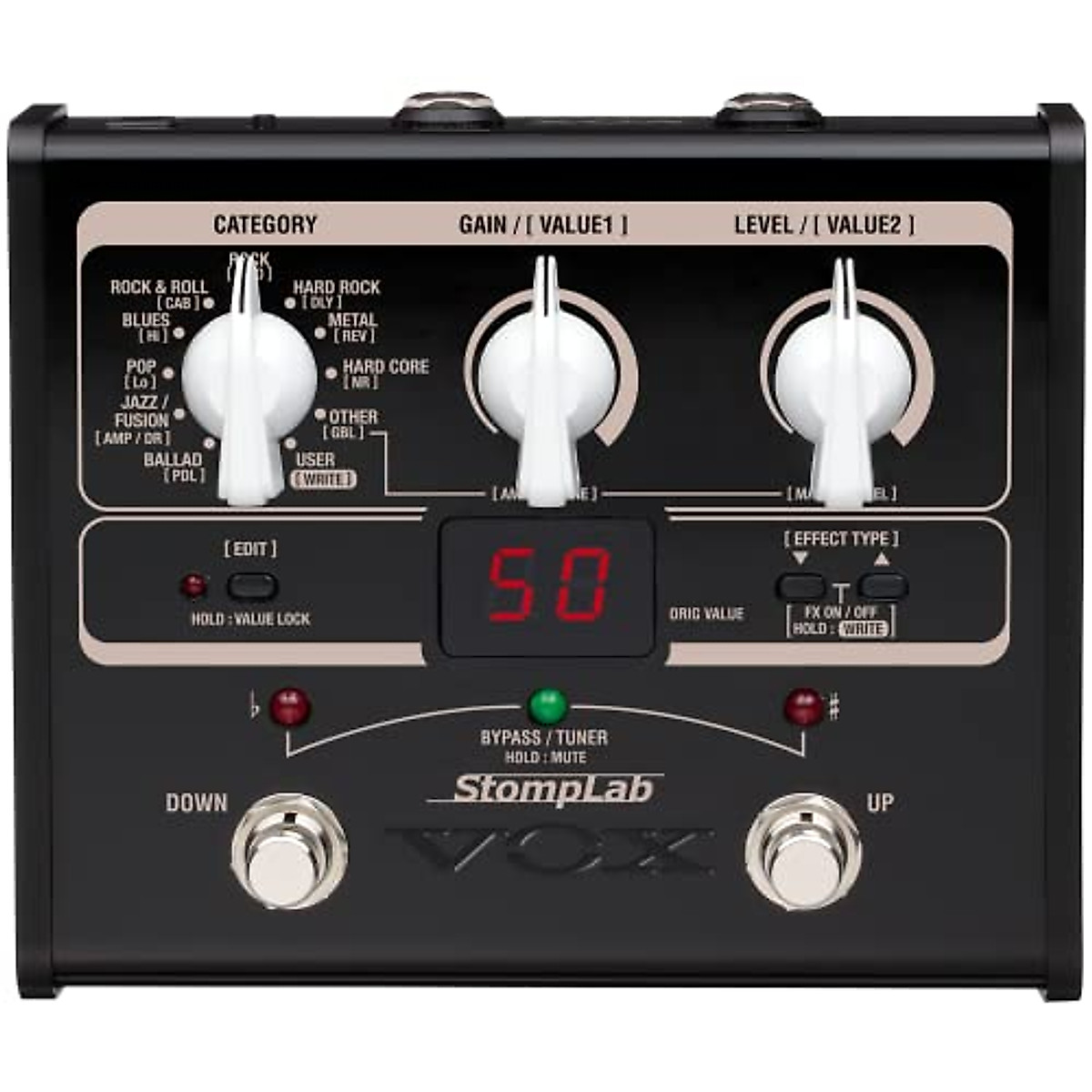 VOX StompLab 1G Multi-Effects Modeling Pedal for Guitar