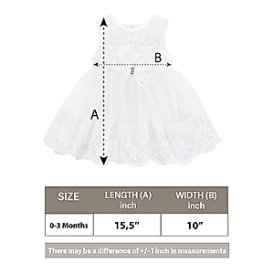 Taffy Baby Girl Christening Baptism Embroidered Dress Gown 6 Piece Deluxe Set 0-3 Months, White