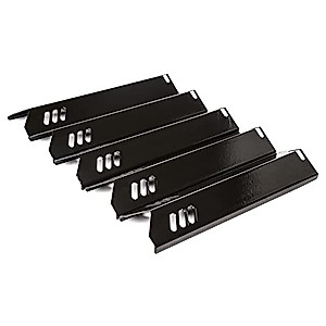 Hisencn 15 Inch Heat Shields Replacement for Dyna-glo DGF510SBP, DGF510SSP, Heat Plates for Backyard BY13-101-001-13, BY14-101-001-02, BY15-101-001-02, Porcelain Steel Heat Plate, 5-Pack