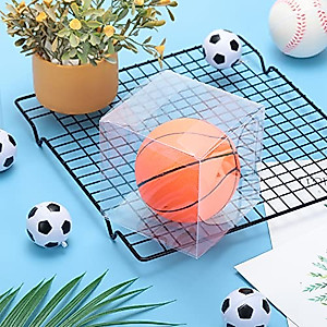 100 Pcs Clear Favor Boxes Plastic Gift Boxes 4 x 4 x 4 Inch Candy Boxes Clear Gift Boxes Transparent Box PET Clear Box for Wedding Bridal Baby Shower Party Favors Cupcake Macaron Candy Cookie Ornament