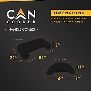 CanCooker Handle Covers for Original, Junior and Companion Cancooker, Black