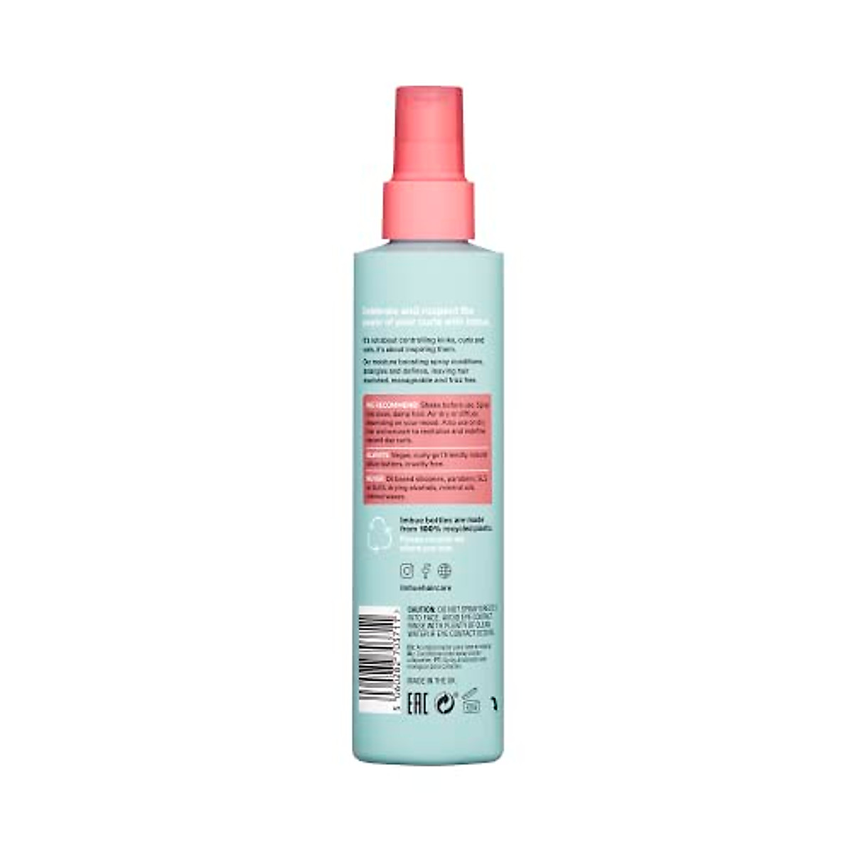 Imbue Leave-In Conditioning Spray for Curly Hair, 6.7 fl oz, Coconut Oil - Frizz Control, Leave in Conditioner for Dry, Damaged Curls, Curly Girl Compliant, Vegan