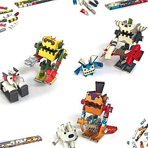 PIPEROID DIY 3D Puzzle Paper Craft Kit Value Pack 3 pcs Set Japanese Arts and Craft Kit for Kids and Adults - Birthday Gift and Party Favor for Origami Paper Craft Enthusiasts