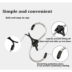 GEZIDEA S Hooks Stainless Steel Heavy Duty S Hooks Anti Drop for Kitchen,Work Shop,Bathroom,Garden,Wardrobe,Office,Perfect Rack Hooks,Big,10Pieces