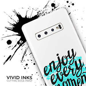 DesignSkinz Enjoy Every Moment Protective Vinyl Decal Wrap Skin Cover Compatible with The Samsung Galaxy S20 (Screen Trim & Back Glass Skin)