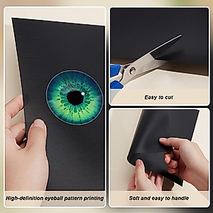 BENECREAT 10Pcs Fursuit Eye Mesh, 11.8x8.6 Inch Black Costume Eye Net, 0.5mm PVC Dust Mesh Plastic Mesh Sheet for Furries Cosplay, Sculptures, Props, Fursuits, Craft Making, 0.45mm Thick