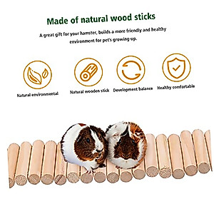 iplusmile Hamster Swing Dwarf Hamster Hideout Toys Bendable Bridge Hamster Rat Toys Hamster Wooden Bridge Climbing Toys Rocking Toy Bendable Toys Rat Ladder Wooden Arch Bridge Small Animals