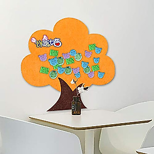 Lucky Tree Felt Board, Message Board Wall Sticker, Cork Board Photo Wall, Kindergarten Background Board, Bulletin Board DIY