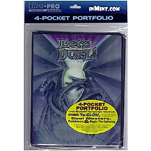 Ultra-Pro: 4-Pocket Portfolio - Let's Duel Monte Diamond Dragon (10 pages) Magic The Gathering Yugioh Pokemon Vanguard Binders
